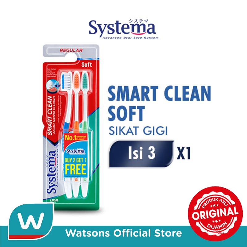 Jual Systema Toothbrush Smart Clean Soft 3'S | Shopee Indonesia