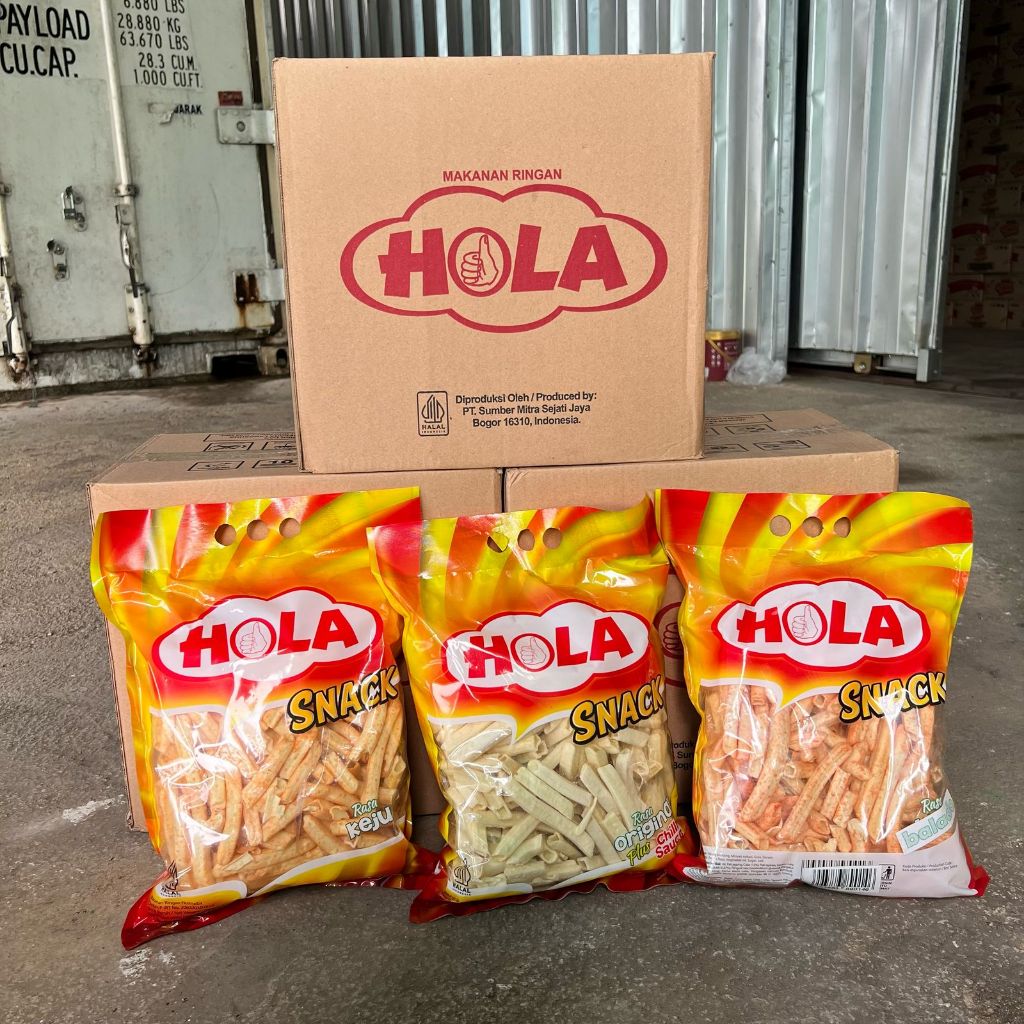 Jual Hola Snack Potato Stik 200gr Rasa Original/Balado/Keju 1 Dus x 5 ...