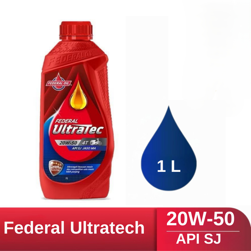 Jual Oil Federal UltraTech Oil API SJ 20W-50 1 Liter | Shopee Indonesia