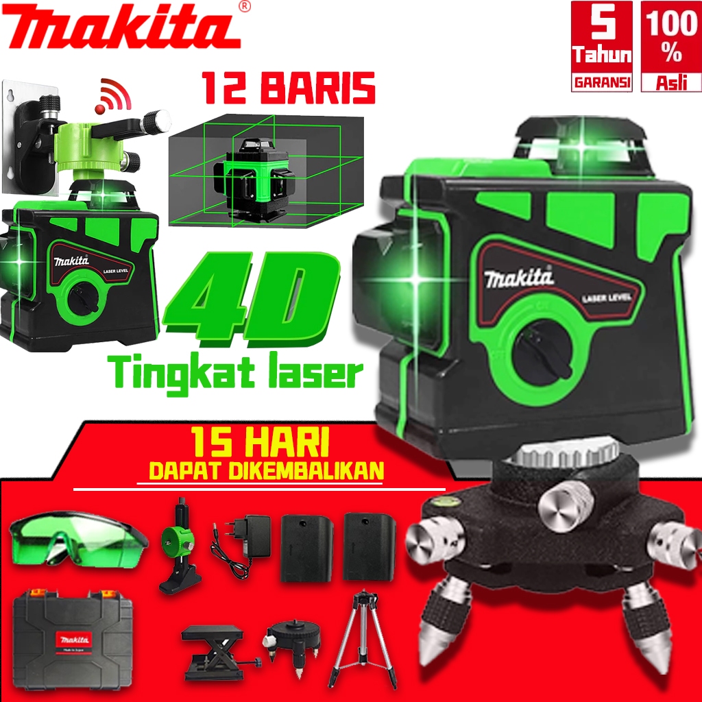 Jual Makita 12 Line Laser Level 360° Laser Level for Construction Green ...