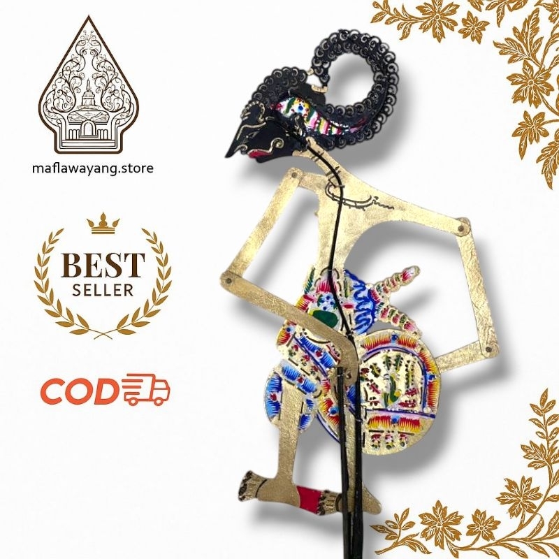 Jual Wayang Kulit Asli 50cm Arjuna/Janoko Wayang Bahan Kulit Sapi ...
