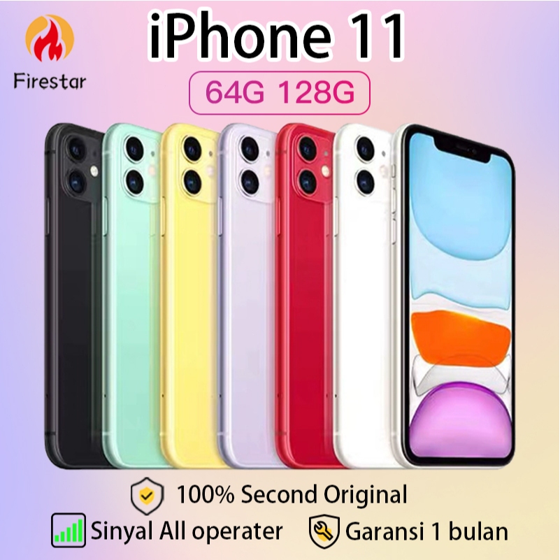 Jual iPhone 11 64G 128G Second fullset Asli Bisa semua operator All ...