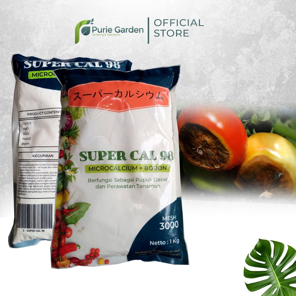 Jual CUCI GUDANG Pupuk Kalsium Super Cal 98 Anti Busuk Buah Gugur Bunga 1Kg | Shopee Indonesia
