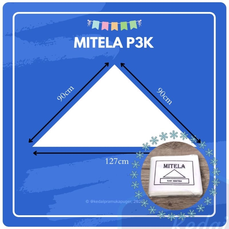 Jual Mitela P3K Kain Segitika pramuka PMR | Shopee Indonesia