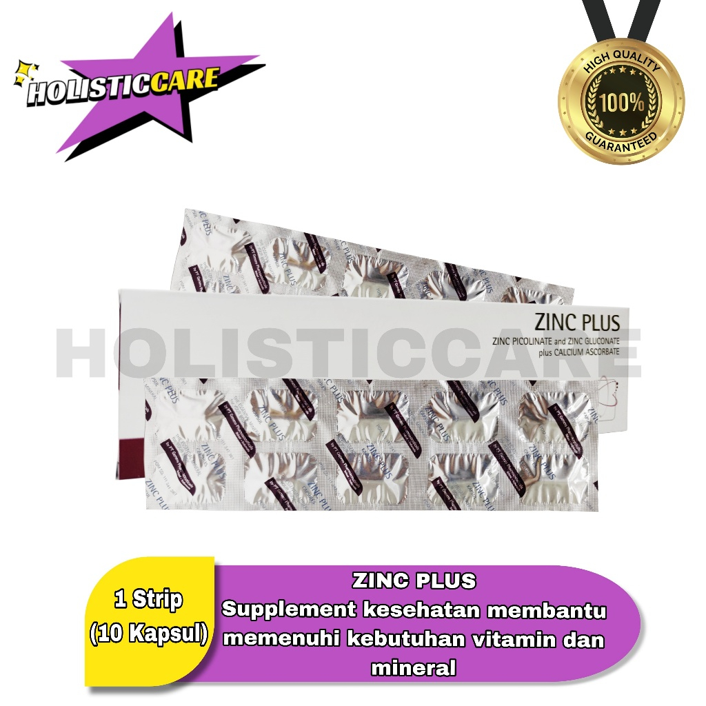 Jual Zinc Plus Strip 10 Kapsul Suplemen Jerawat Rambut Rontok | Shopee ...