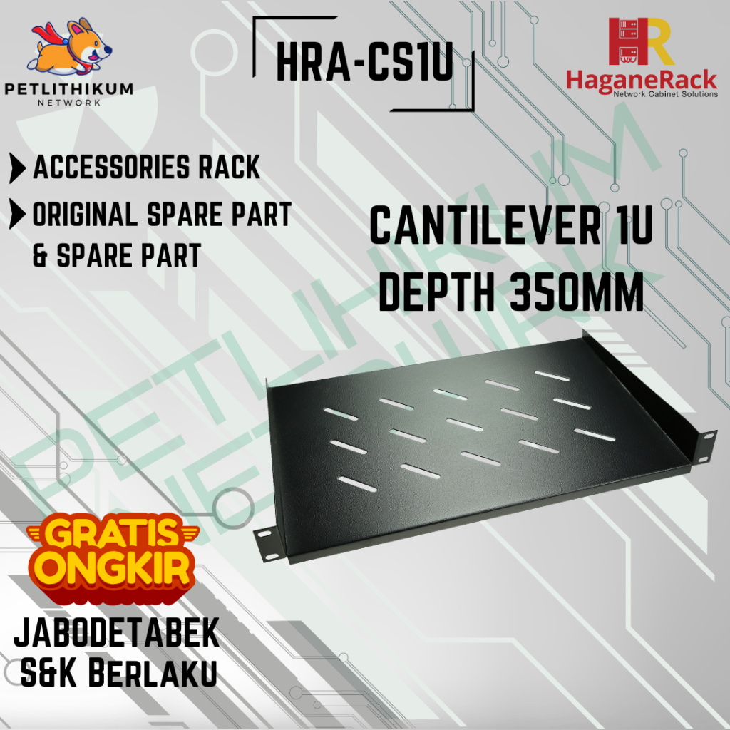 Jual CANTILEVER SHELF 1U 350MM - RACK ACCESSORIES RACK SERVER ...
