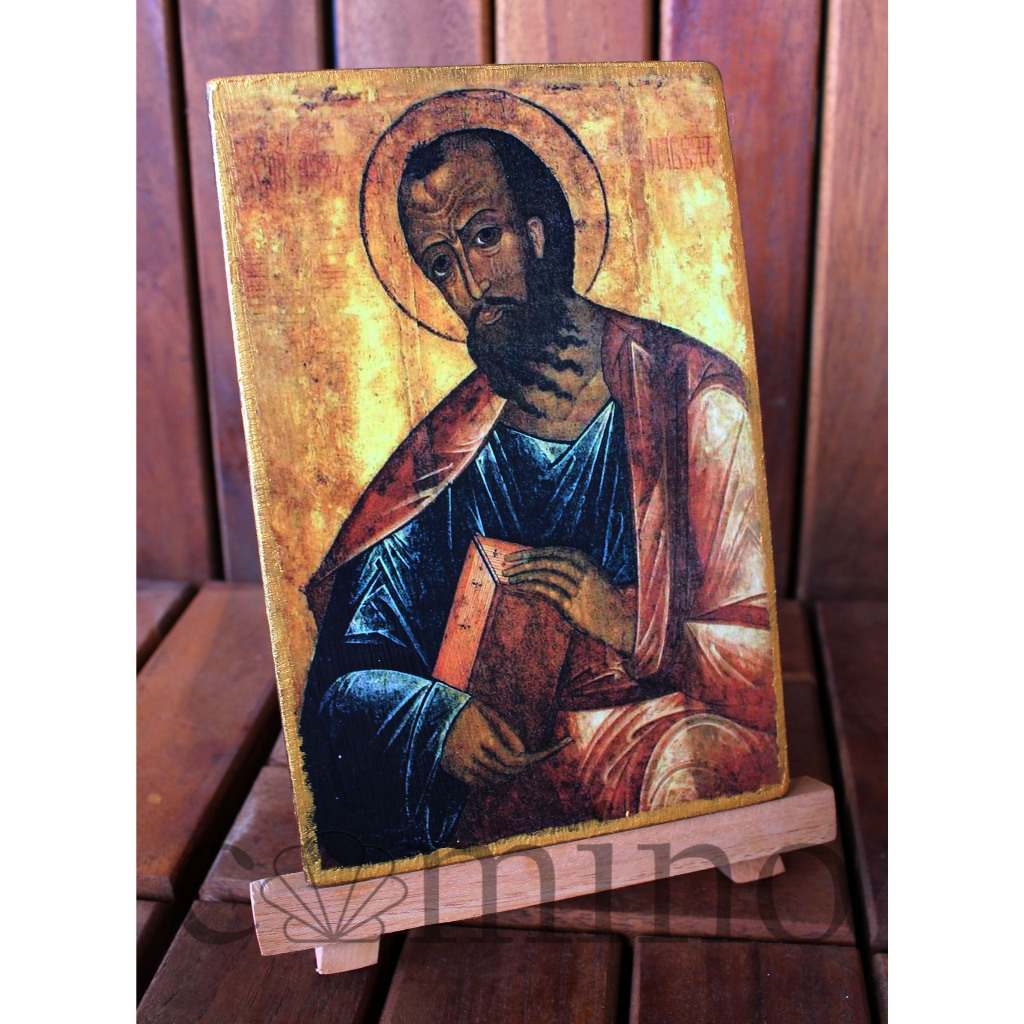 Jual Ikon St Paulus | Paul | Mural Kuno Kayu Asli Apostle Rasul Kristen ...