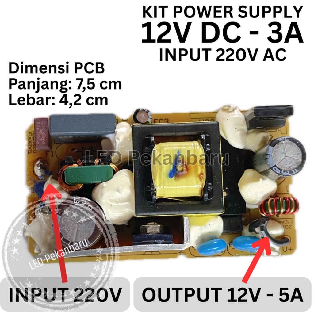 Jual POWER SUPPLY / PCB SMPS 12V DC 3A INPUT 110V - 220V AC ADAPTOR SWITCHING | Shopee Indonesia