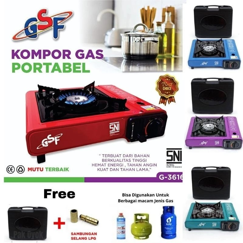 Jual KOMPOR PORTABLE GSF G-3616 kompor piknik kompor camping kompor ...