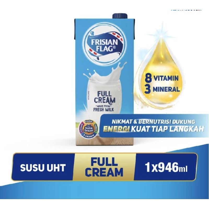 Jual Frisian Flag Susu UHT Full Cream 946 ml | Shopee Indonesia