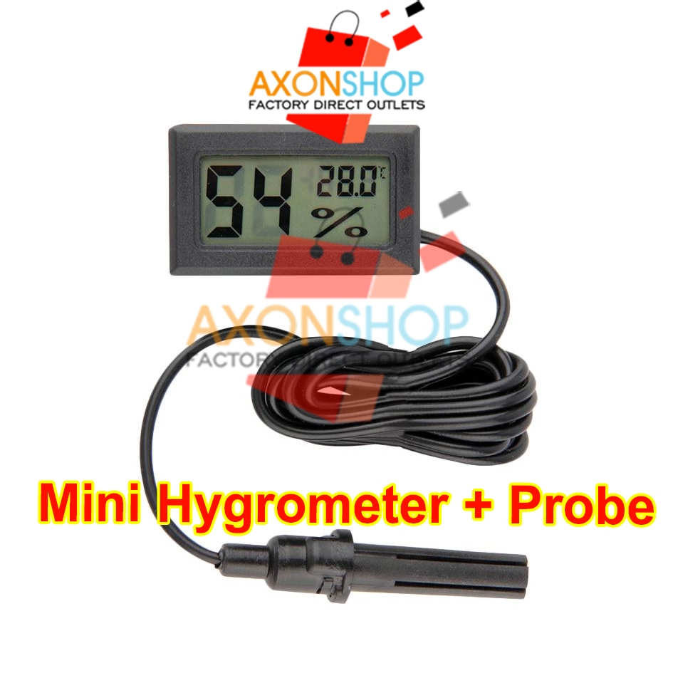 Jual Mini Digital Thermometer + Hygrometer With Probe 1,5m Suhu ...