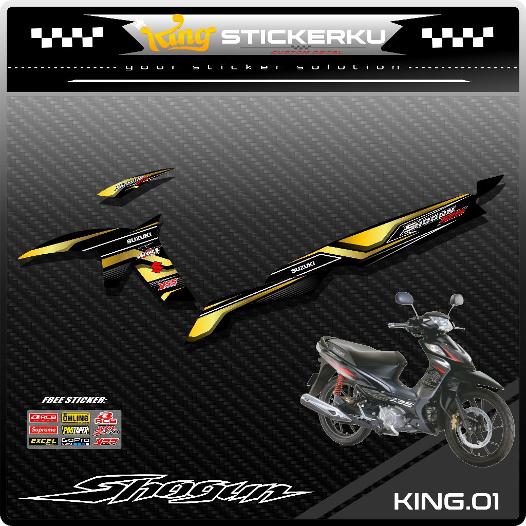 Jual Sticker Striping Variasi Suzuki Shogun SP 125 Robot - Stiker ...