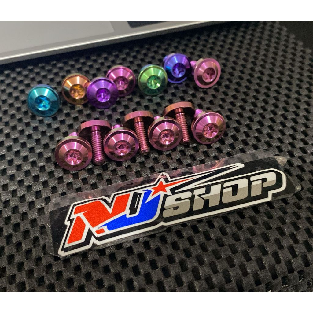 Jual baut titanium m6 x 15 drat 10 panjang 1,5 original titanium harga ...