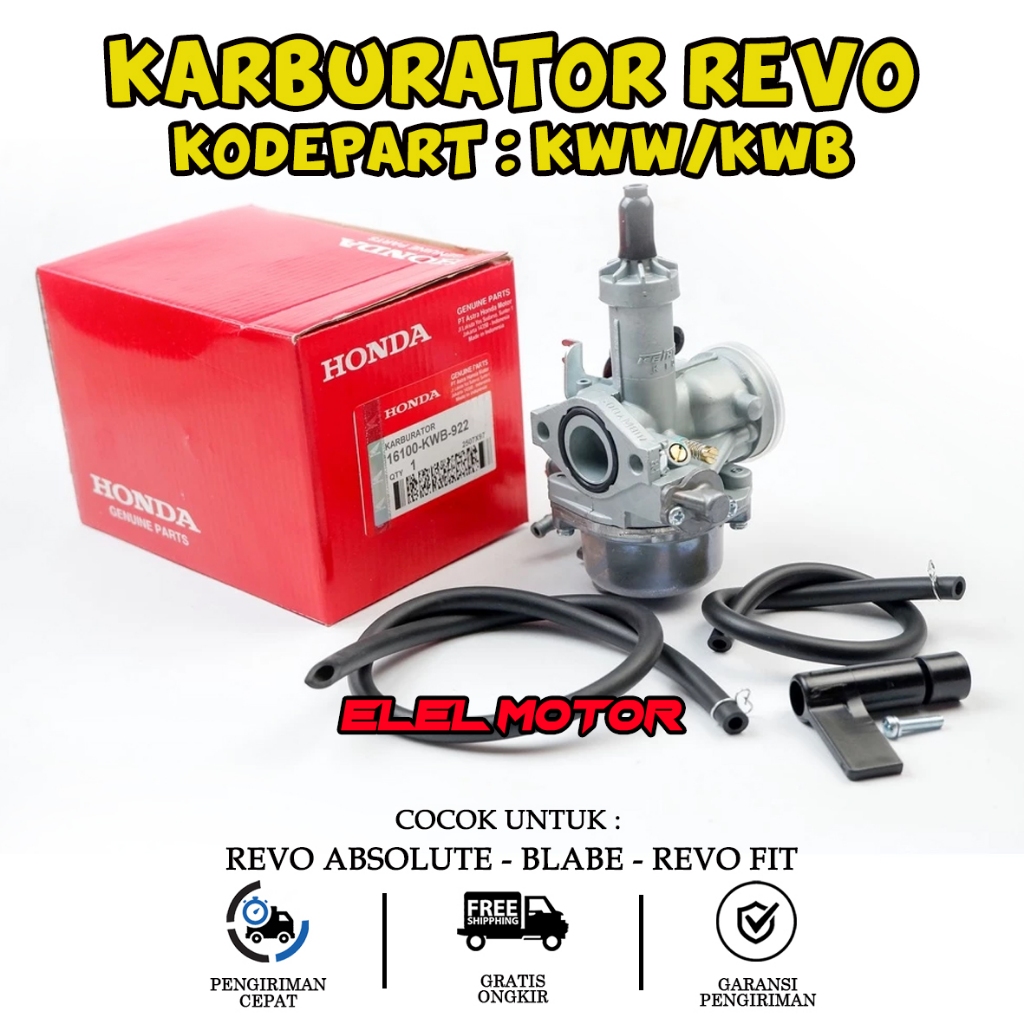 Jual Karburator Karbu KWW Honda Revo Absolute Abs, Revo Fit Blade 110 ...