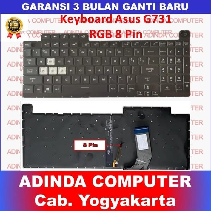 Jual Keyboard Asus ROG Strix G731 G731GV G731GW 8 Pin RGB Backlight Backlite | Shopee Indonesia