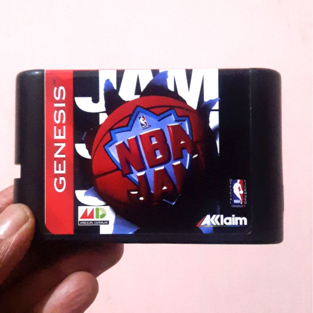 Jual NBA Jam Kaset Sega MD 16 Bit Bola Basket Genesis Mega Drive Game ...