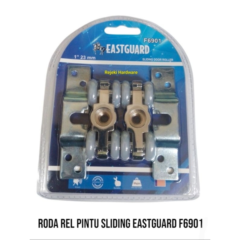 Jual Roda Rel Pintu Sliding Geser merek EASTGUARD 23 mm Komplit Baut ...