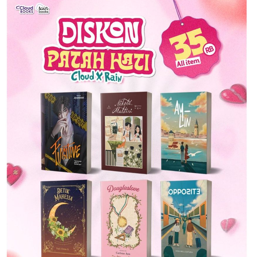 Jual PROMO DISKON PATAH HATI NOVEL best seller CLOUDBOOKS & RAINBOOK | Shopee Indonesia