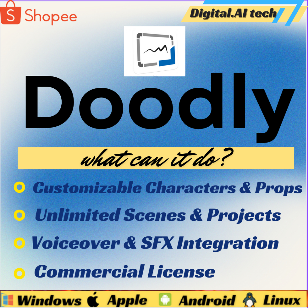 Jual Doodly Lifetime Whiteboard Animation Maker Software | Shopee Indonesia