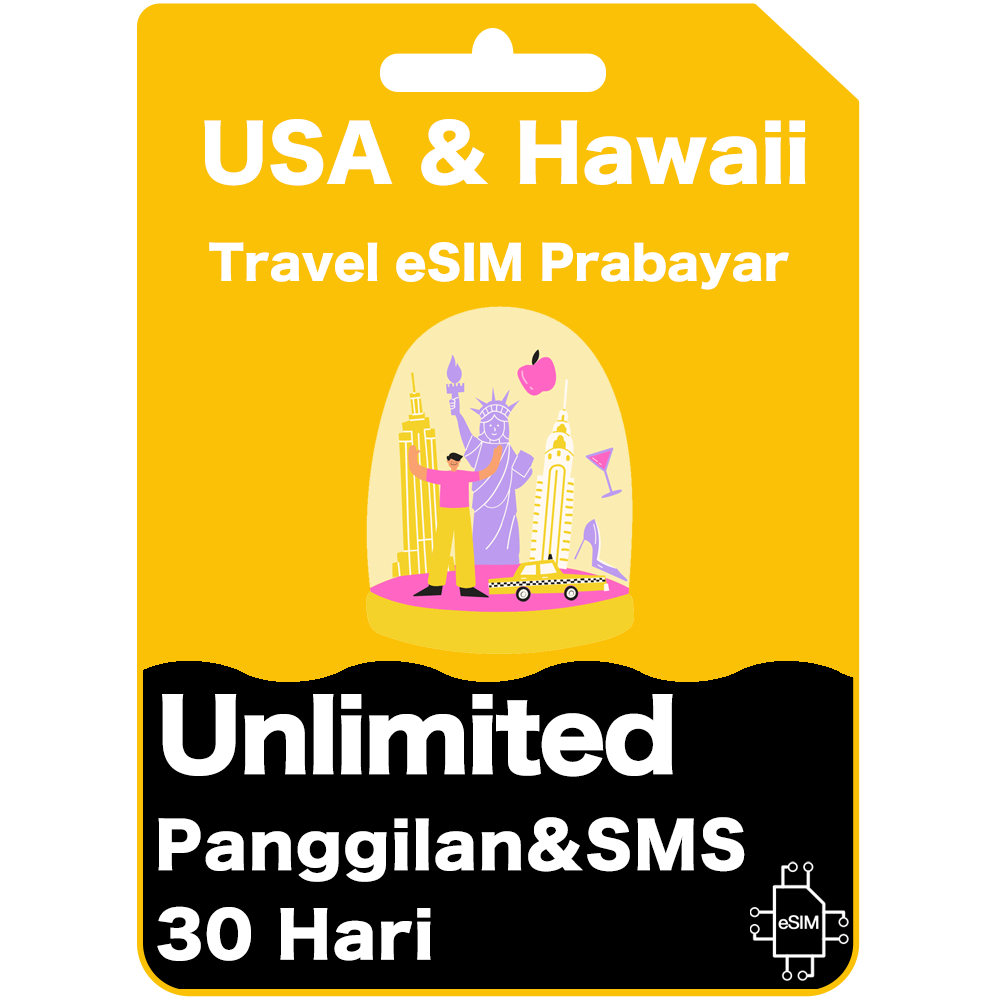Jual eSIM USA & Hawaii – Data 5G Unlimited & Telepon 30 Hari | T-Mobile ...