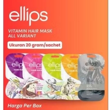 Jual Ellips vitamin hair mask 20gr (1 box) | Shopee Indonesia