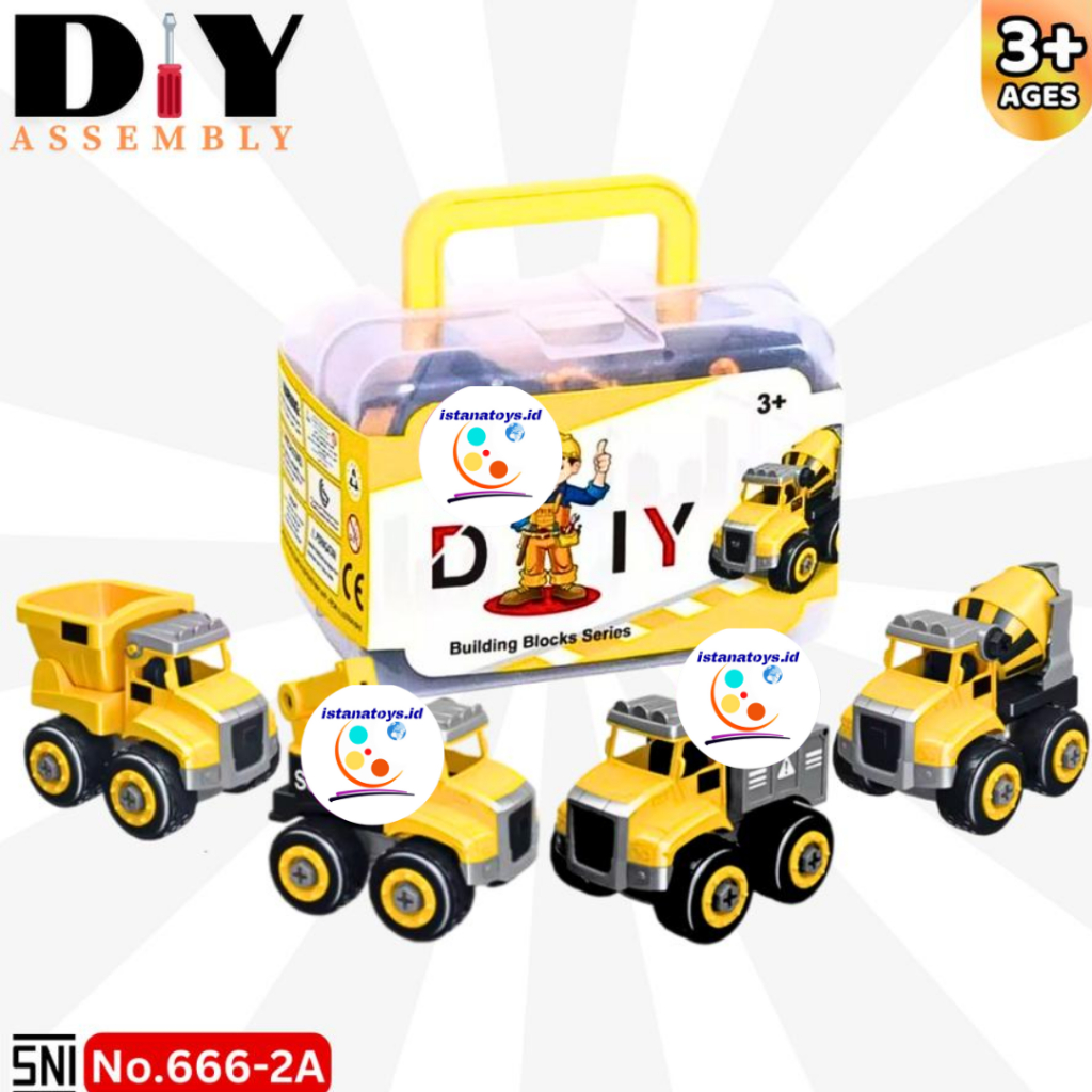 Jual ID Mainan Building Block DIY Series Assembly Truck No.666-2A ...