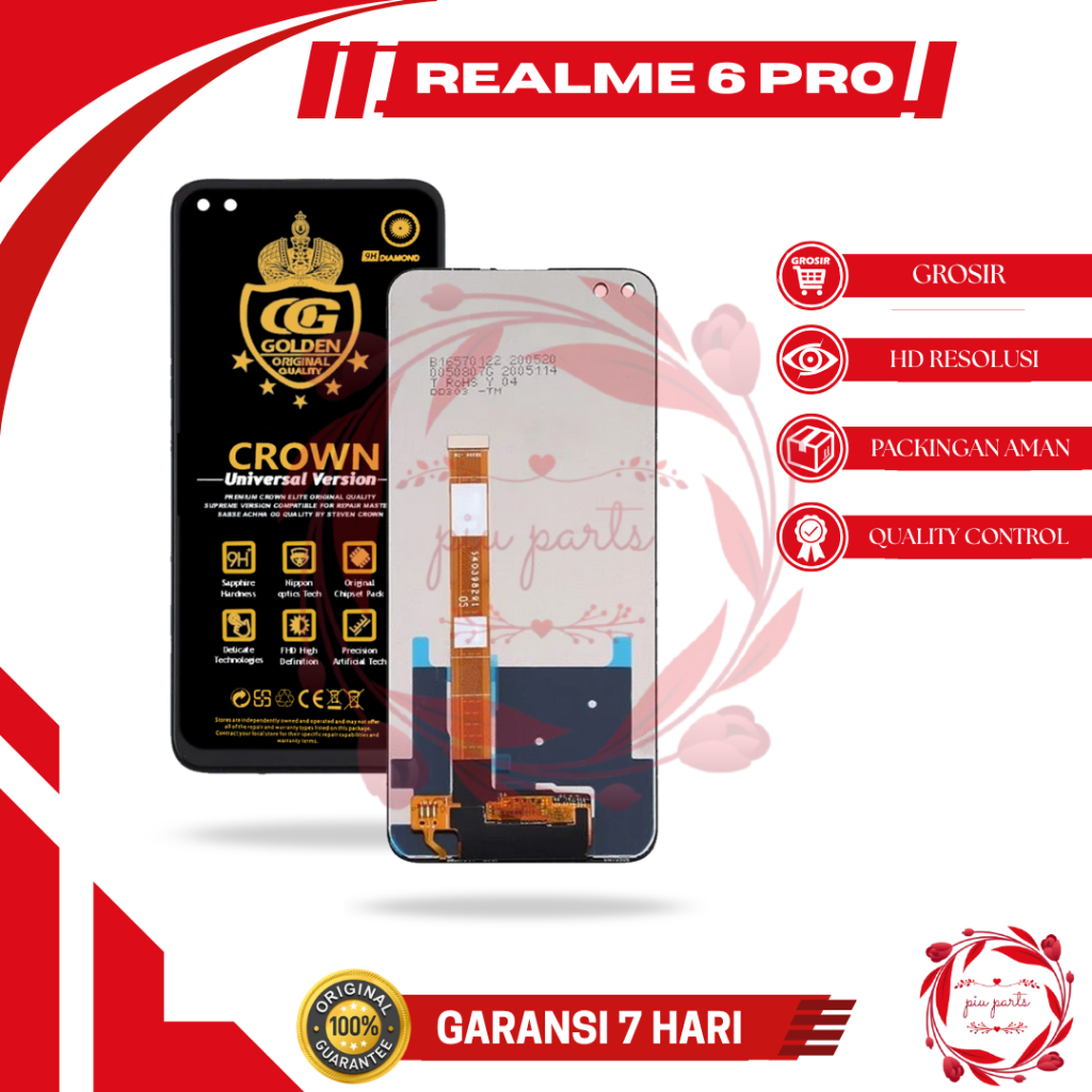 Jual LCD REALME 6 PRO / OPPO A92S TOUCHSCREEN FULLSET COMPLETE ORIGINAL ...