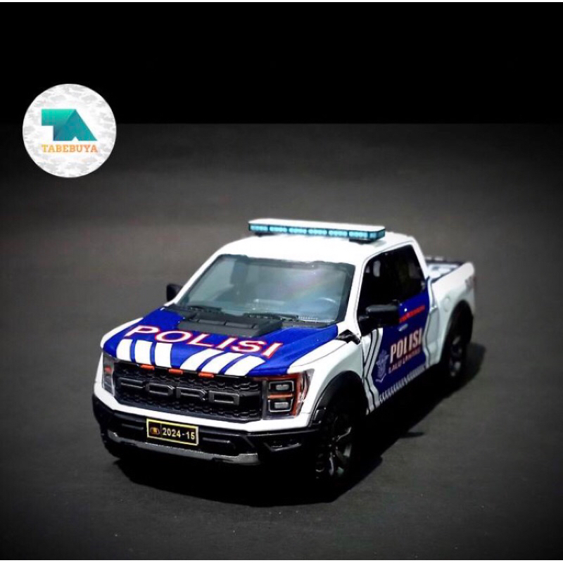 Jual Diecast Mobil Ford Raptor F-150 Polisi PJR 1/36 | Shopee Indonesia