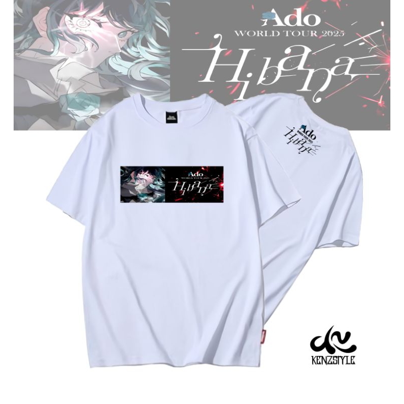 Jual Kaos Ado Hibana World Tour Asia Australia 2025 Ado Music J-Pop T ...