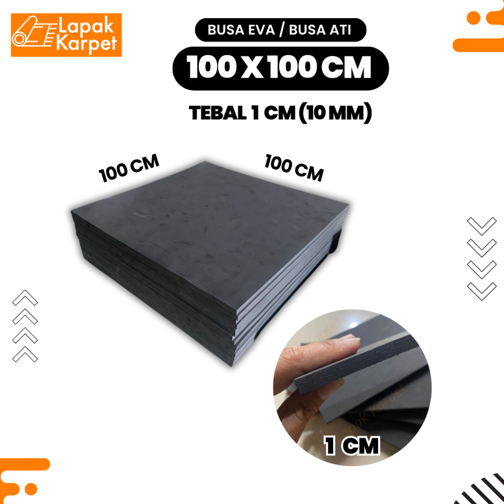 Jual Busa Eva / Busa Ati Ukuran 100x100 cm / Tebal 1 cm (10 mm ...