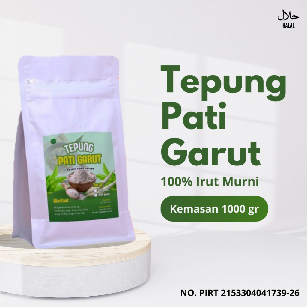 Jual Tepung garut 1kg pati garut arrowroot tepung garut asli pati irut ...