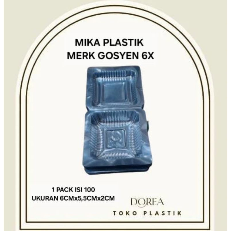 Jual Mika Plastik 6X (Isi 100pcs) | Shopee Indonesia