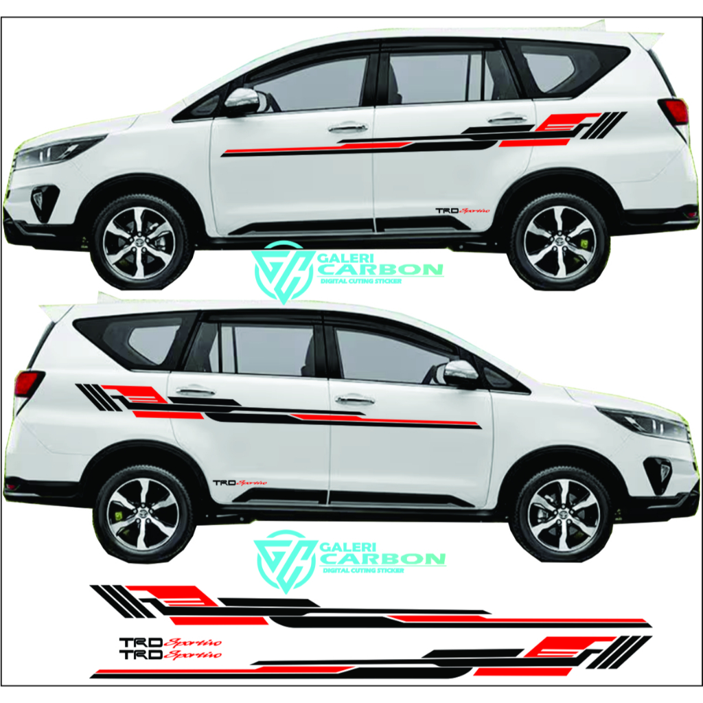 Jual PROMO Sticker Cutting 1SET list variasi Sticker Toyota INNOVA ...