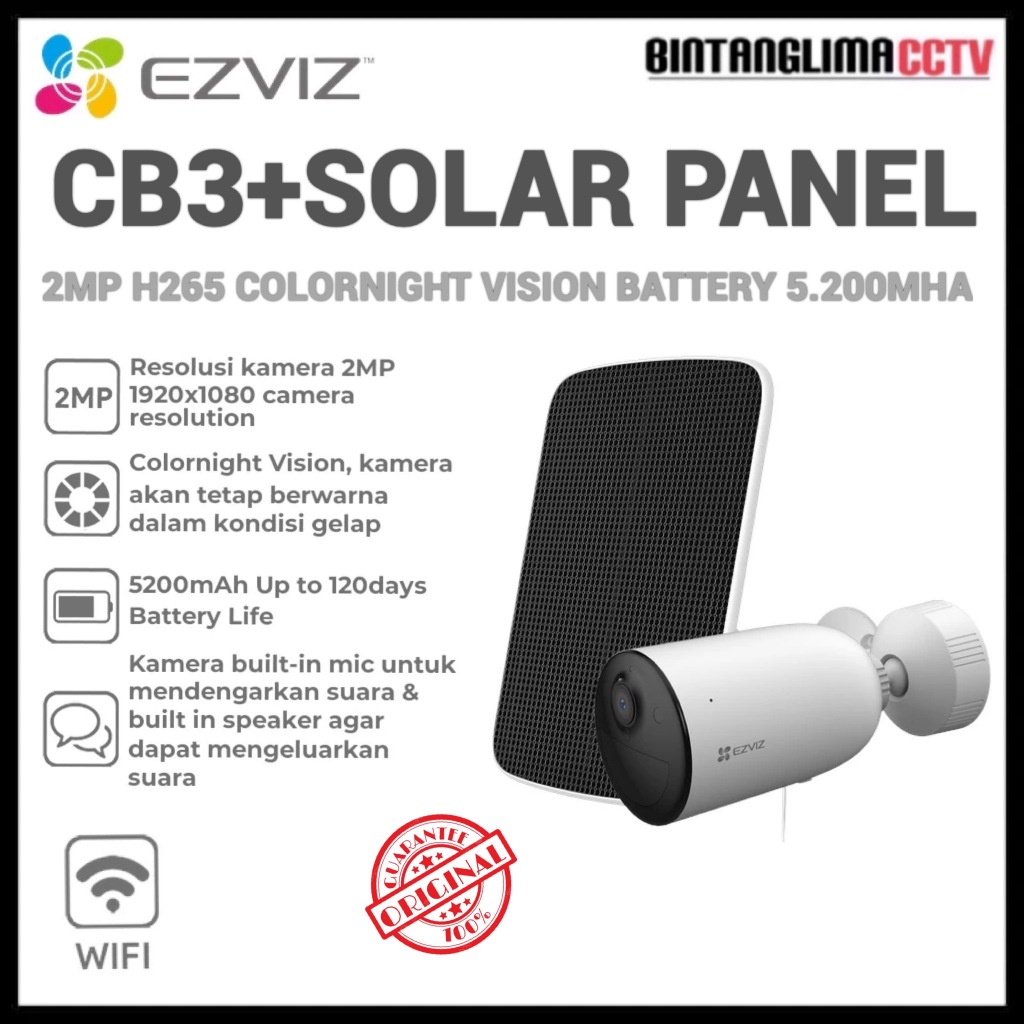 Jual Ezviz CB3 2MP Outdoor Smart CCTV IP Camera | Shopee Indonesia