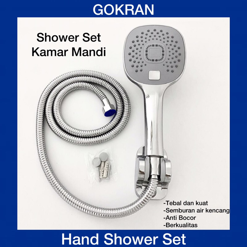 Jual Hand Shower Set Jumbo,Set Shower Kamar Mandi,Kepala Shower Besar,Shower Bathrub | Shopee ...