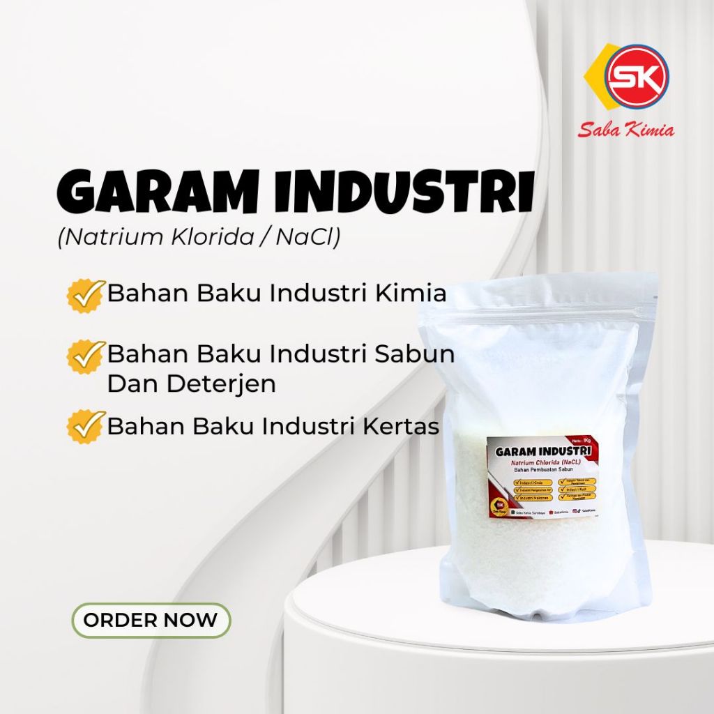 Jual Garam Industri 1Kg/ NaCl / Sodium Clorida / Natrium Clorida ...
