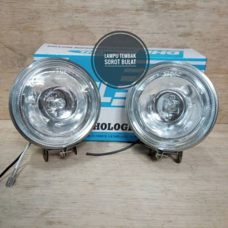 Jual Foglamp lampu hellogen bulat kaca putih | Shopee Indonesia