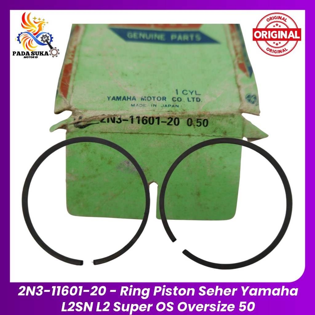Jual Ring Piston Seher Yamaha L2SN L2 Super OS Oversize 50 0.50 2N3 ...