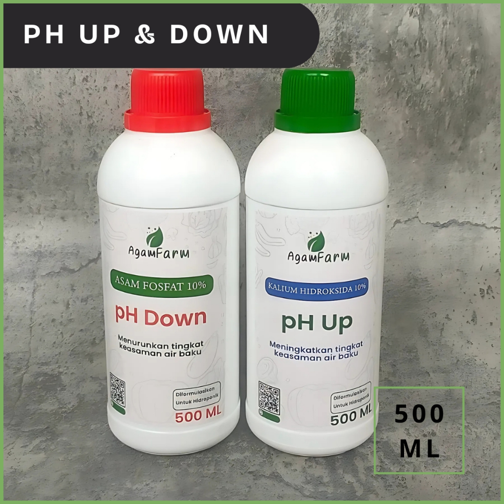 Jual PH UP dan PH Down Kemasan 500ml Khusus Hidroponik | Shopee Indonesia