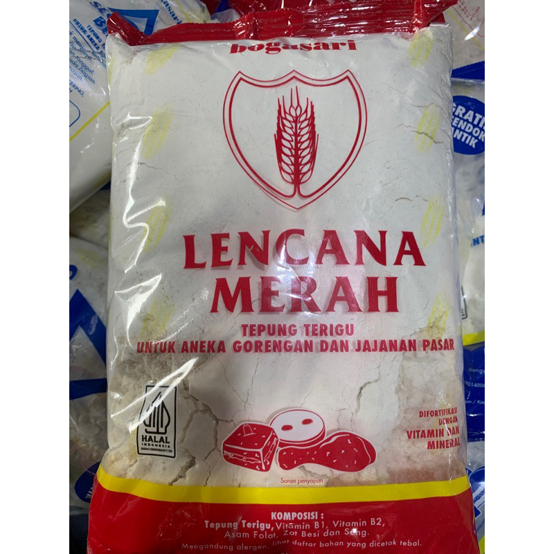 Jual Tepung Lencana Merah 1 kg exp Oktober 2026 | Shopee Indonesia