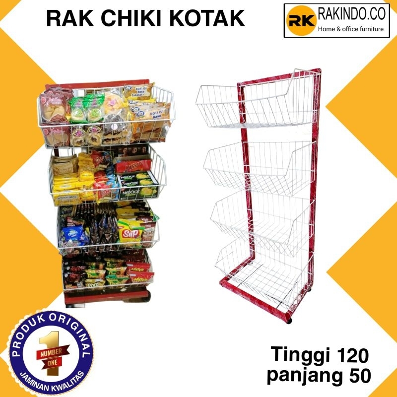Jual Rak chiki 4 susun MBS rak jajanan warung rak serbaguna Rak ...