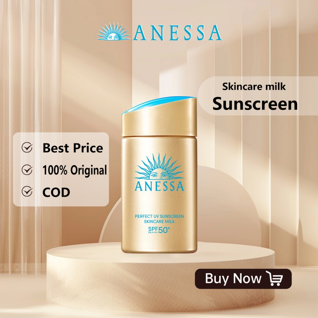 Jual [100% Original] ANESSA PERFECT UV SUNSCREEN SKIN CARE MILK SPF 50 ...
