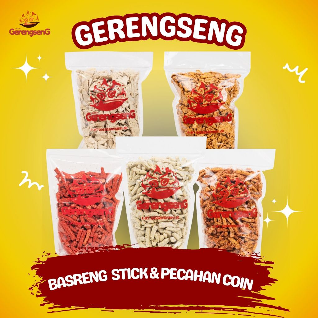 Jual Gerengseng Basreng - Stick & Pecahan Koin 250G, 500G, 1Kg | Shopee ...