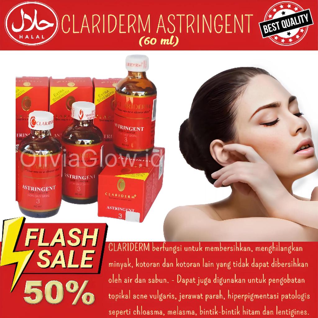 Jual Toner Clariderm Murah (3 PCS) | Shopee Indonesia