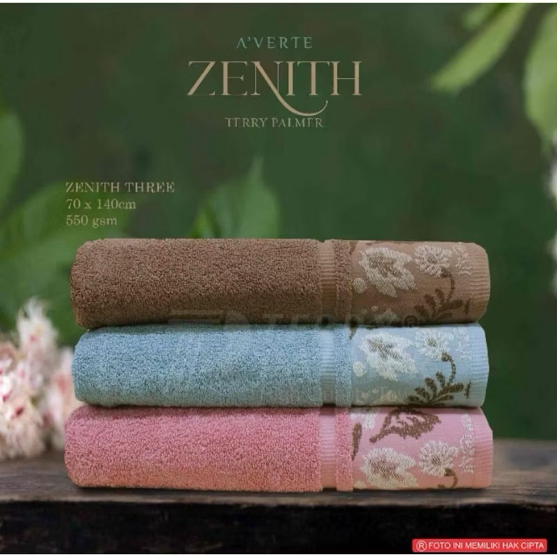 Jual handuk mandi terry palmer A'VERTE ZENITH THREE 70x140cm 550gsm | Shopee Indonesia