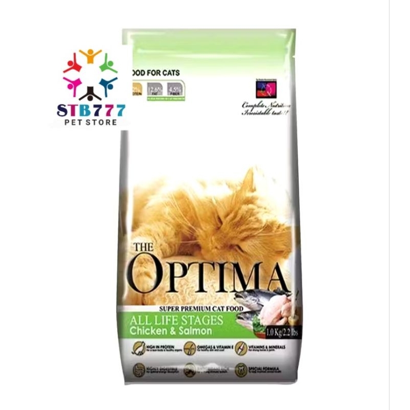 Jual Optima Dry Cat Food Salmon&Chicken 1 KG - Makanan Kering Kucing ...