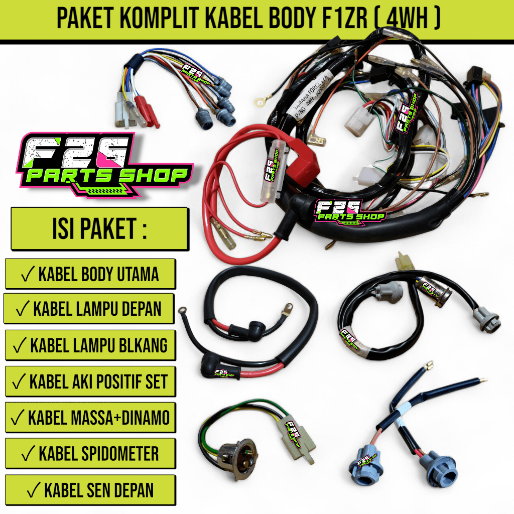 Jual Paket Fullset Kabel Body Yamaha F1ZR 4WH Set Paketan Kabel Bodi ...
