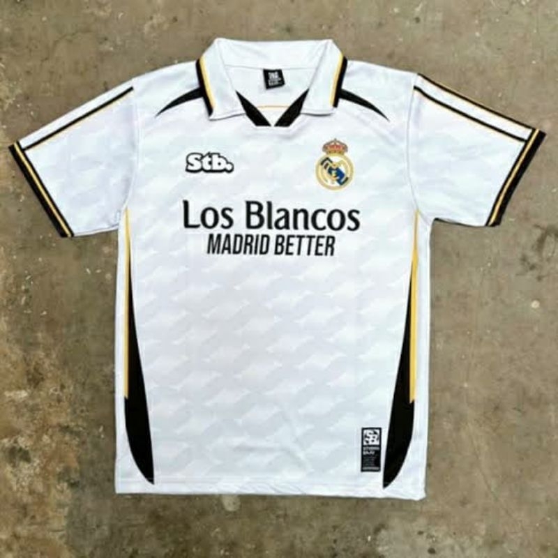 Jual JERSEY REAL MADRID RETRO FULL PRINTING GRATIS NAMA DAN NOMOR PUNGGUNG | Shopee Indonesia