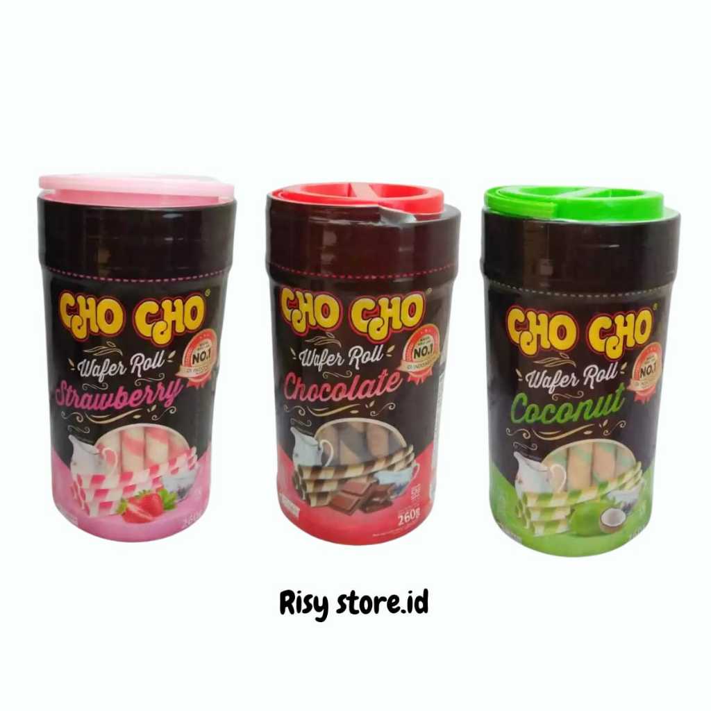 Jual CHO CHO WAFER ROLL TOPLES 260 GRAM RASA (Cokelat,Strawberry ...