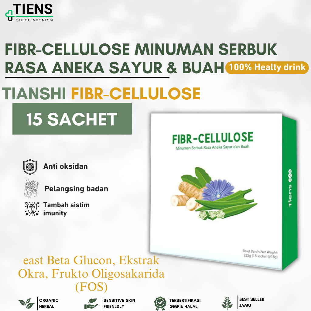 Jual Firb Cellulose Tiens Tianshi Minuman Serat Buah dan Sayur Pelancar ...